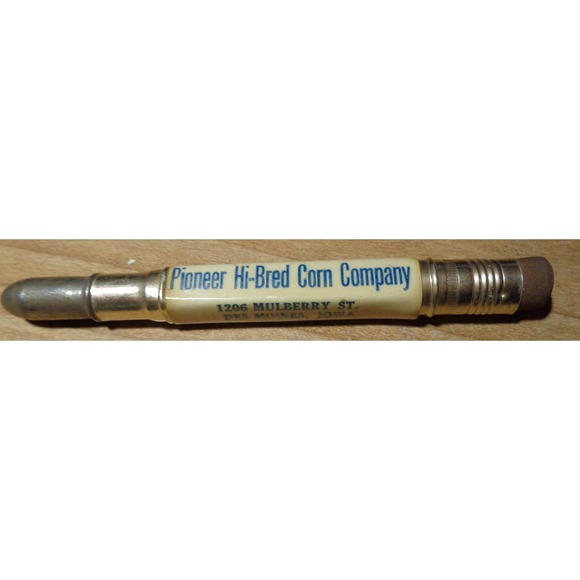 Other | Vintage Celluloid Bullet Pencil Pioneer Hibred Corn Company Des ...